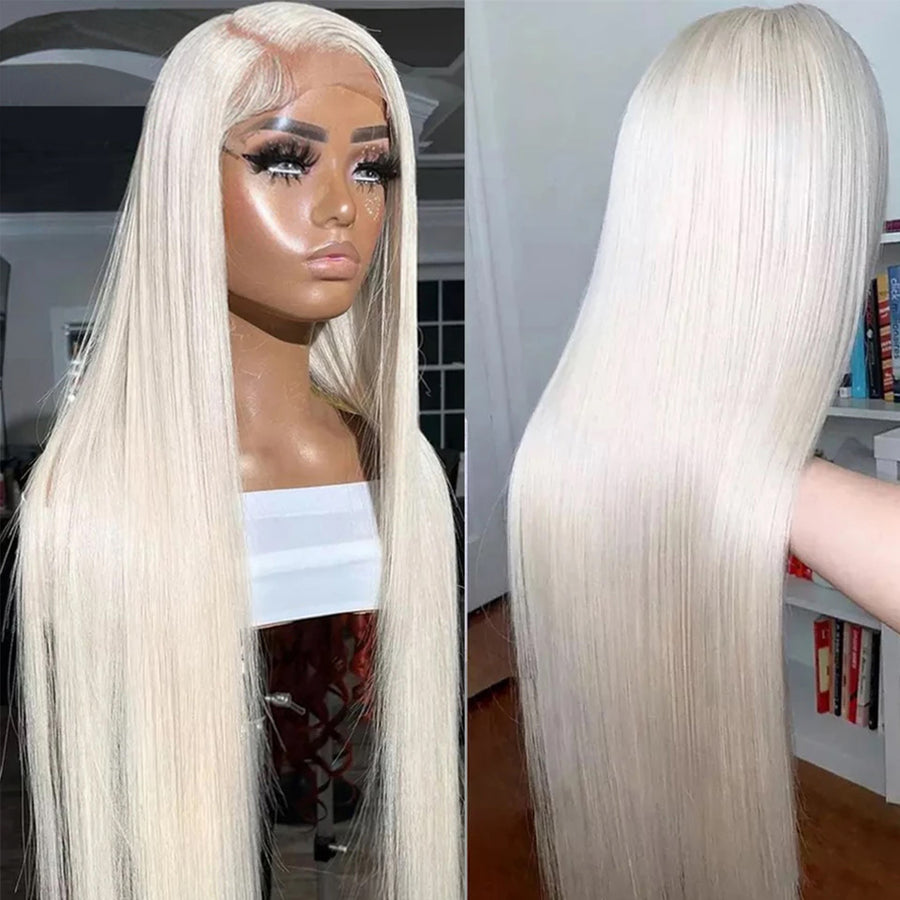 Light Blonde Color Human Hair Wigs 13x4/13x6 Transparent Lace Front Wi ...