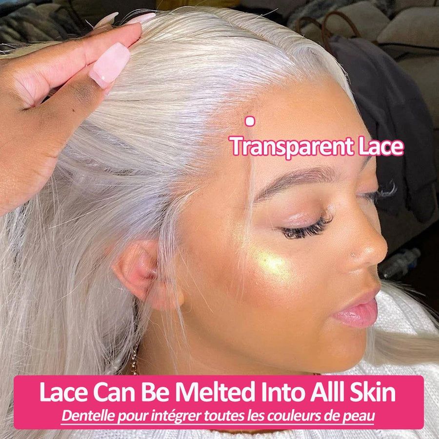 Light Blonde Color Human Hair Wigs 13x4/13x6 Transparent Lace Front Wi ...