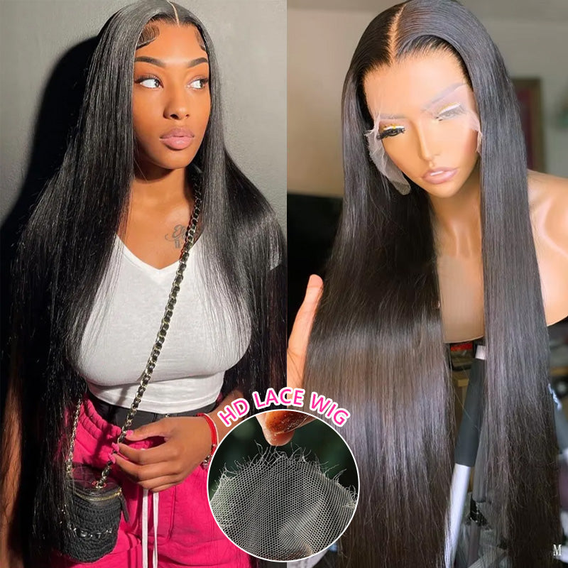26-40Inch Long Straight HD Lace Front Human Hair Wigs – Bling Hair