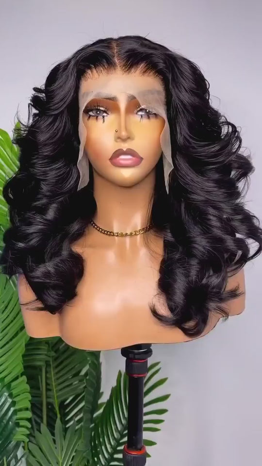 Barrel Curls Wig Medium Length Glueless 5x5 13x4 Lace Wigs – Bling Hair