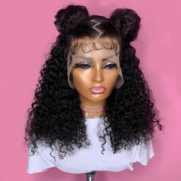 Short Curly 360 Lace Frontal Bob Wig High Quality With Pre-plucked Nat ...